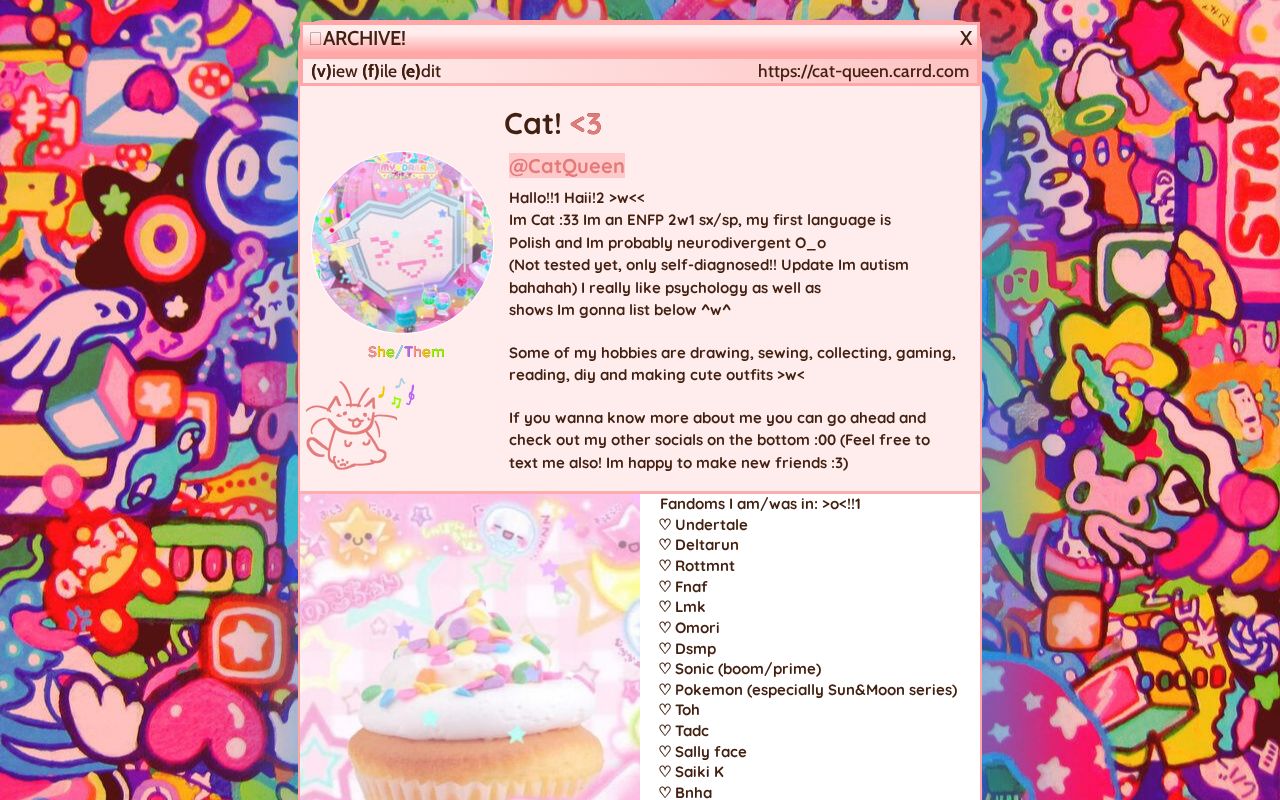 Cat's introduction card!